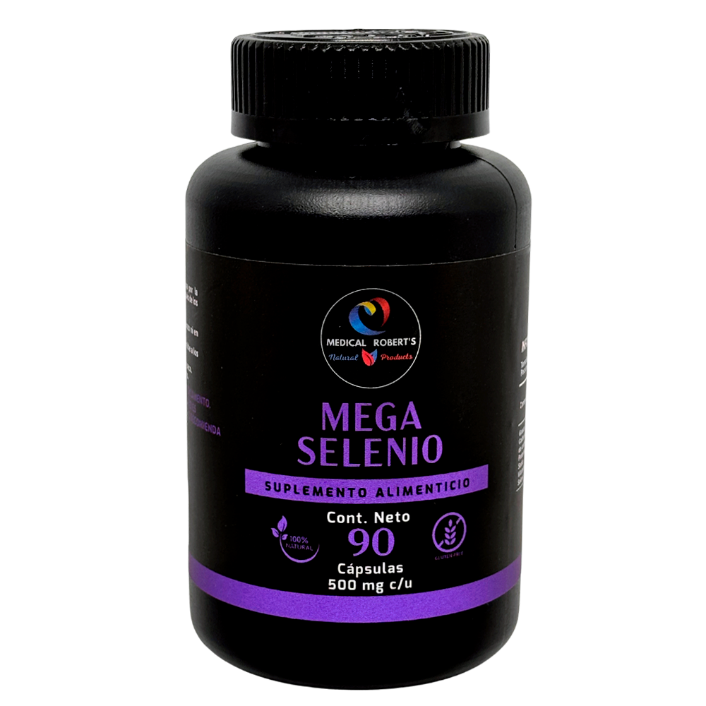 Mega Selenio - 90 Cápsulas de 500 mg – NUTRITE Productos Naturistas