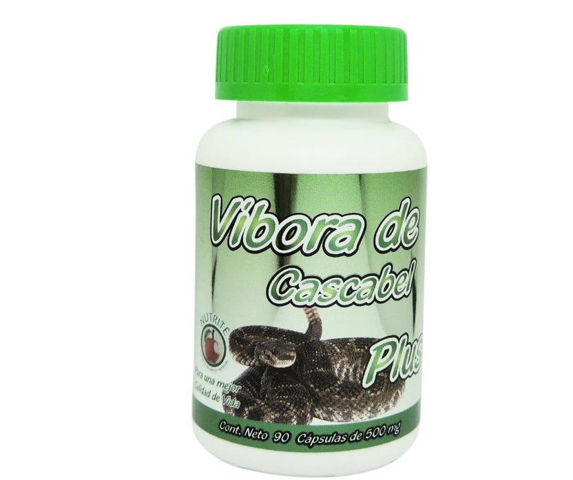 Víbora de Cascabel - 90 Cápsulas de 500 mg – NUTRITE Productos Naturistas